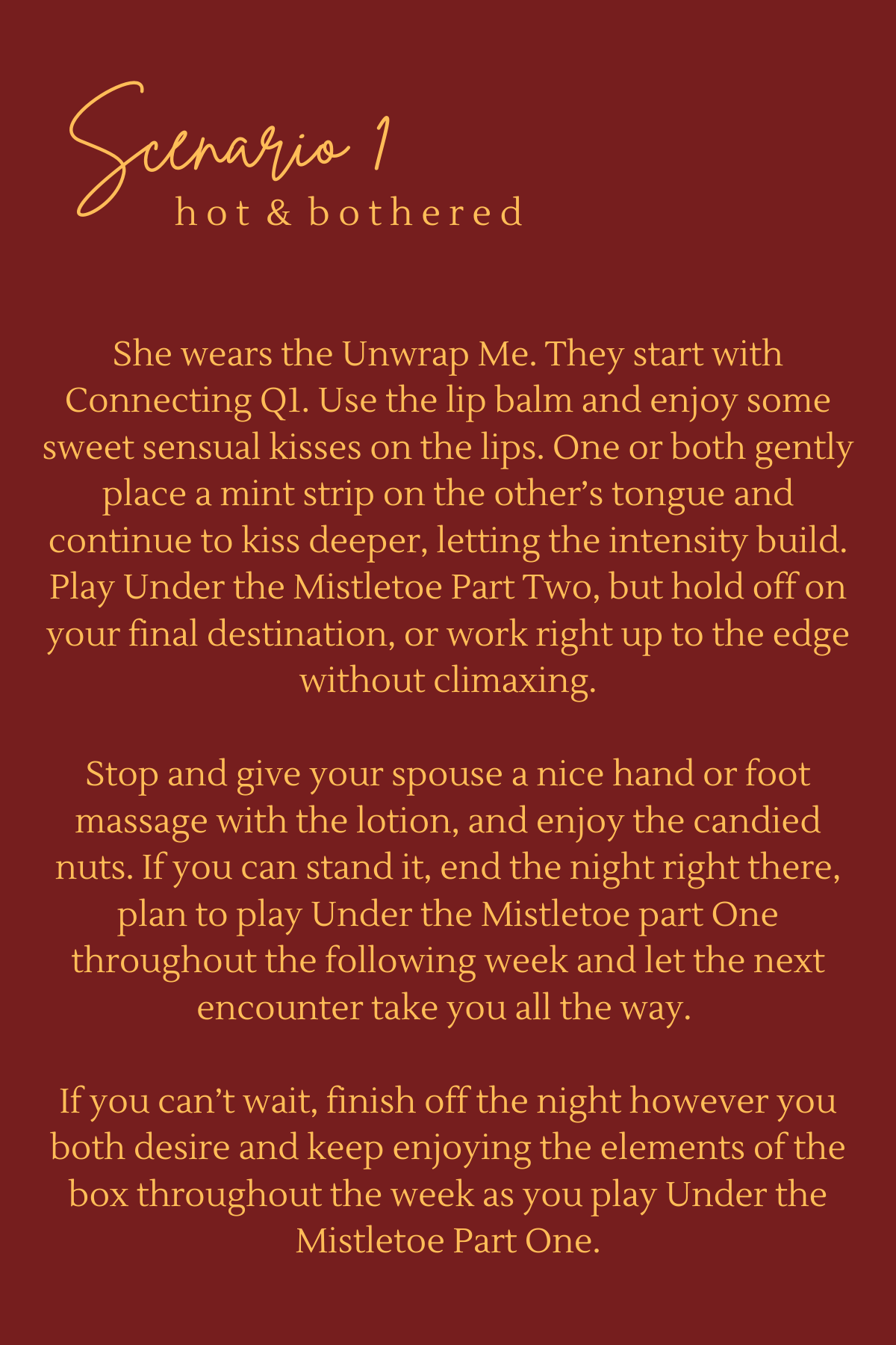 Sexy Scenarios – EveryLoveIntimates